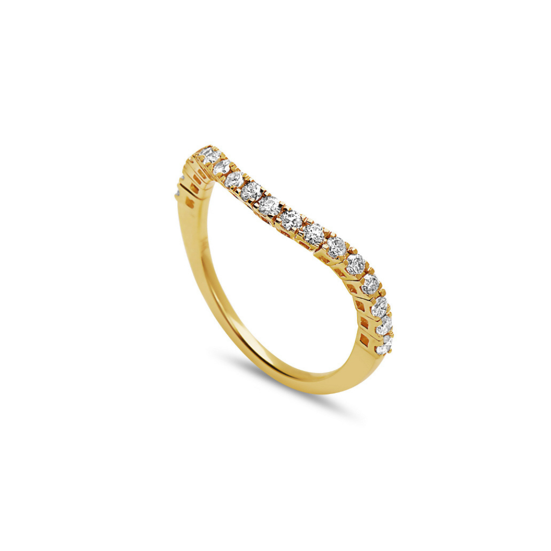 14k Gold Motion Diamond Band 1/4 CT – The Finery House